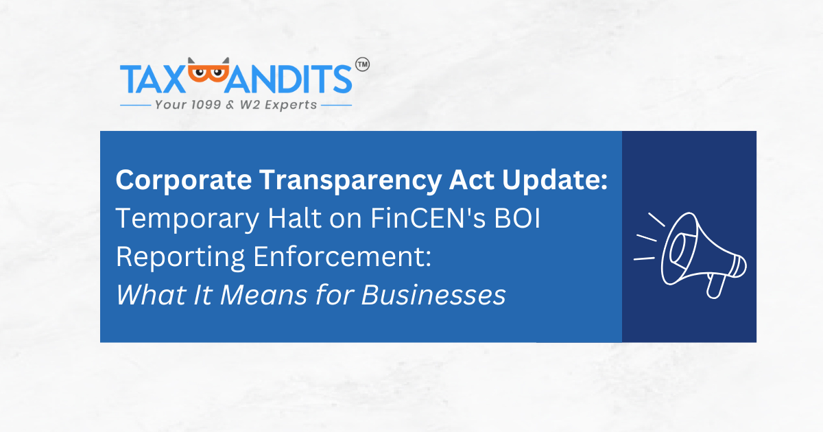 Corporate Transparency Act Update: Temporary Halt on FinCEN’s BOI ...
